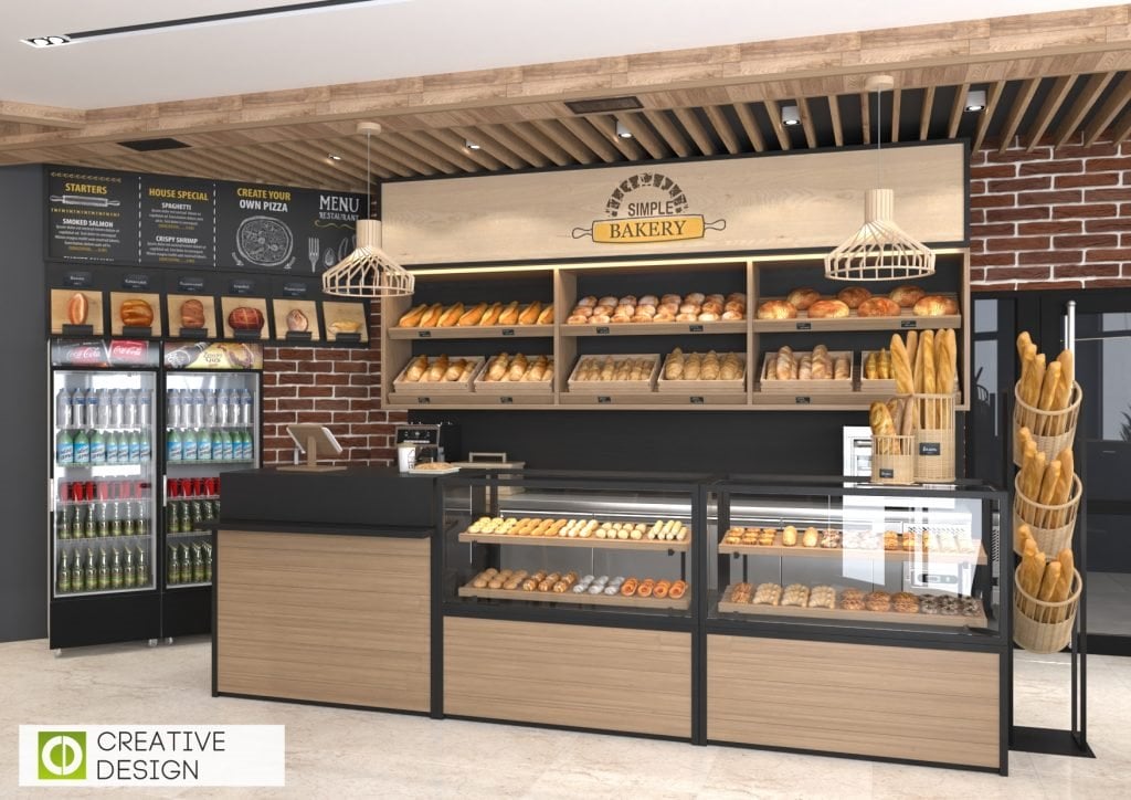 Interior design of "Chef's BAKERY" bakery. Sumy — Creative Design